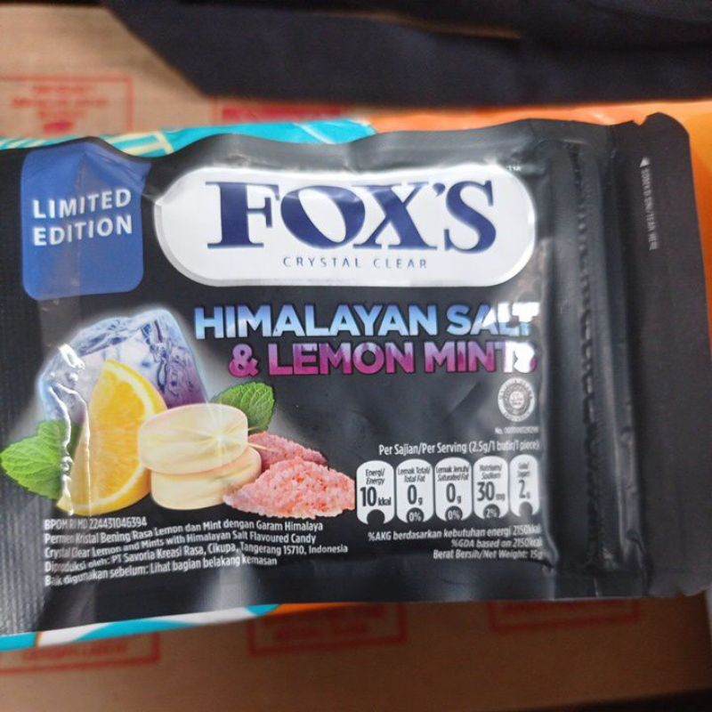 Jual FOX'S HIMALAYAN SALT & LEMON MINTS 15GRAM LIMITED EDITION | Shopee ...