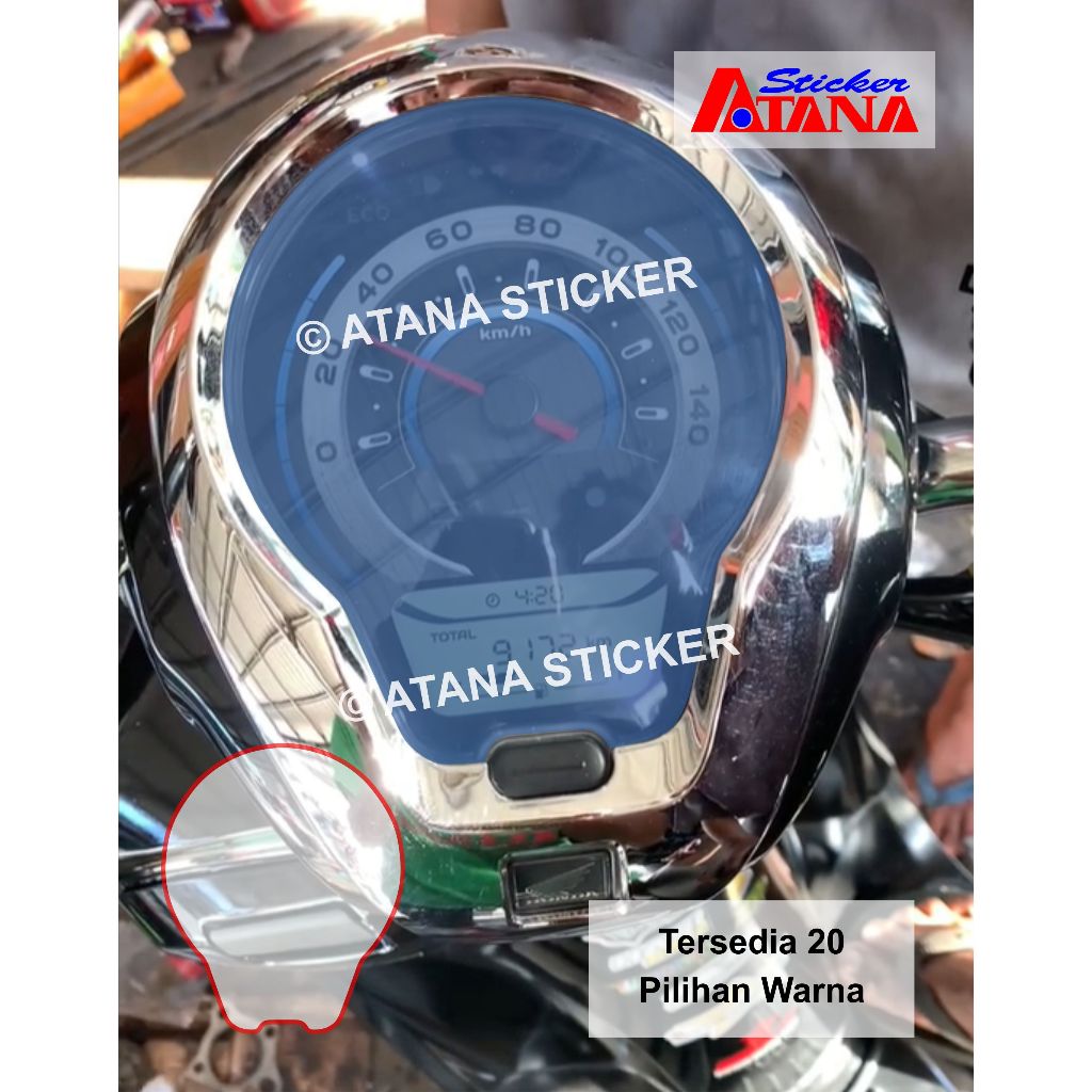 Jual Stiker Anti Gores Speedometer Scoopy Sticker Pelindung Spidometer ...