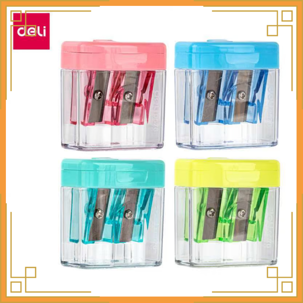 Jual DELI Peruncing pensil 2 hole 0576 | Shopee Indonesia