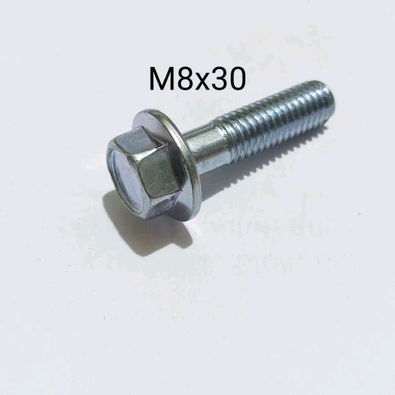 Jual Baut Flange M8x30 / Baut Topi M8x30 | Shopee Indonesia