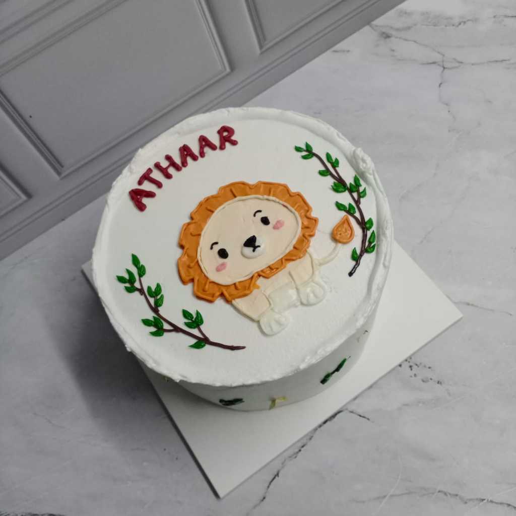 Jual kue ulang tahun/birthday cake/kue ultah costum/kue ultah harimau lucu | Shopee Indonesia