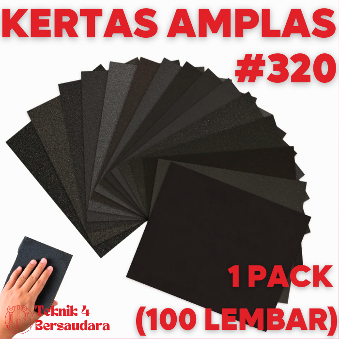 Jual AMPLAS DUCO / AMPLAS LEMBARAN GRIT 320 (100 LEMBAR) | Shopee Indonesia