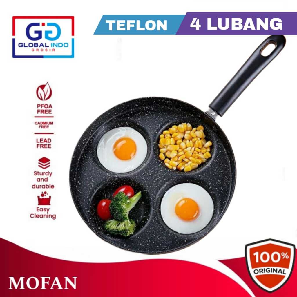 Jual Teflon 4 Lubang Anti Lengket Wajan Penggorengan Telur Ceplok ...
