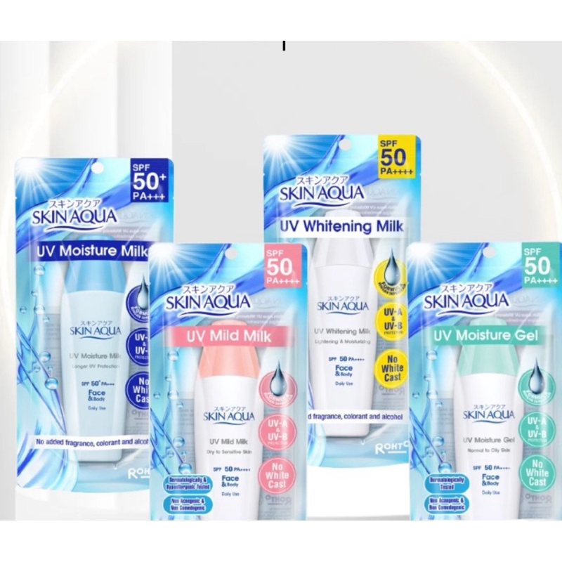 Jual READY COD SKIN AQUA UV SUNSCREEN WHITENING MILK SPF 50 PA ...
