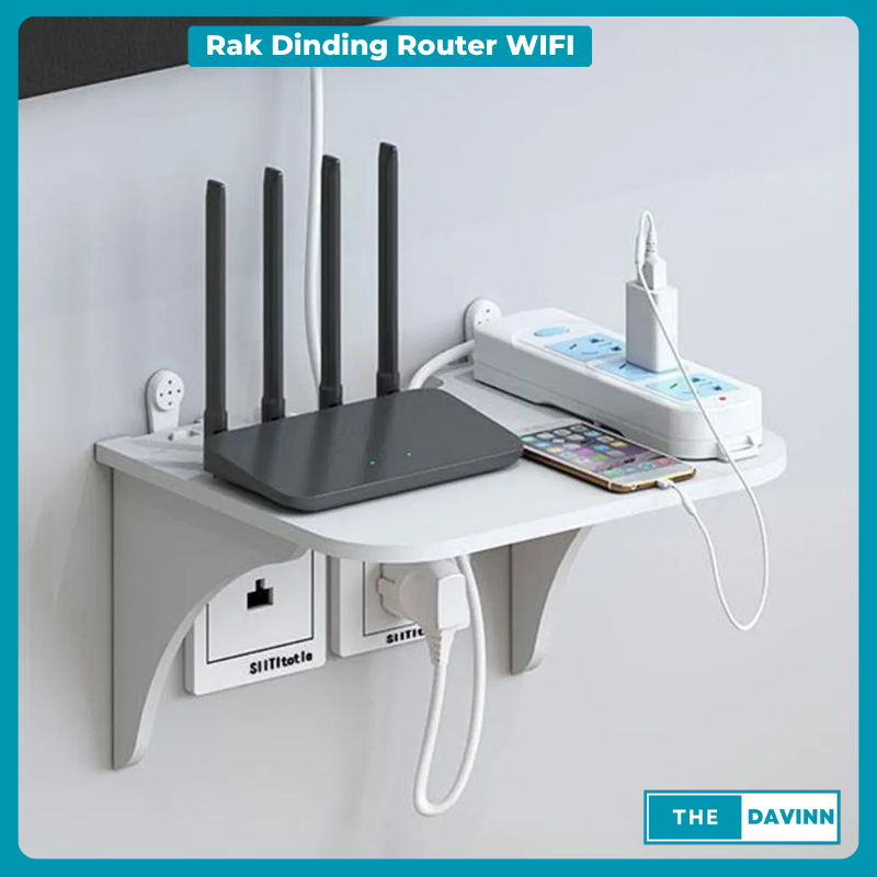 Jual Rak Dinding Router Wifi Modem Tempat Penyimpanan Set Top Box STB ...