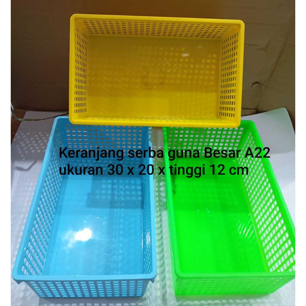 Jual (HARGA 3 PCS) Keranjang Serbaguna Besar A22 / Keranjang Pelastik ...
