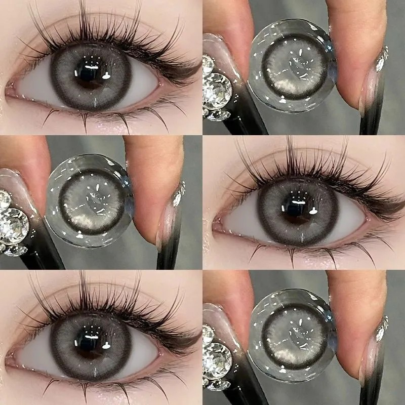 Jual （COD）softlens minus0.00-4.00 softlens soflen soflens softlens grey ...