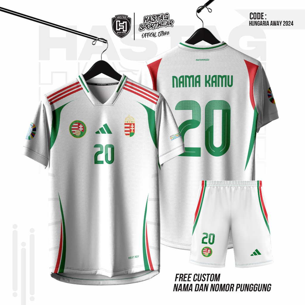 Jual JERSEY TIMNAS HUNGARIA AWAY 2024 FULL PRINTING FREE CUSTOM NAMA DAN NOMOR PUNGGUNG | Shopee ...