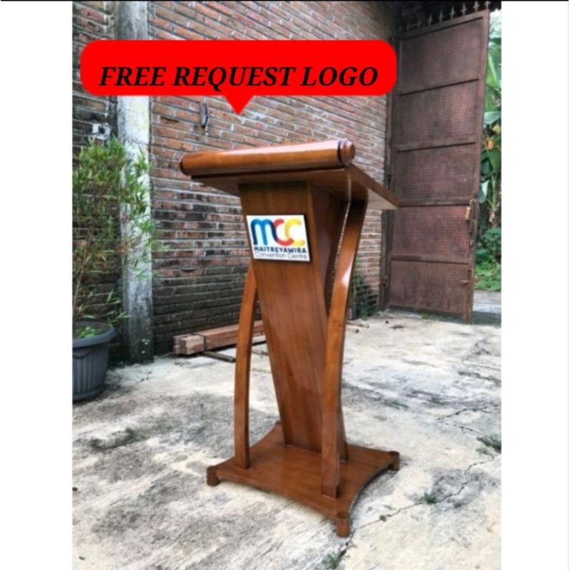 Jual mimbar podium pidato mimbar minimalis mimbar ceramah sekolah ...