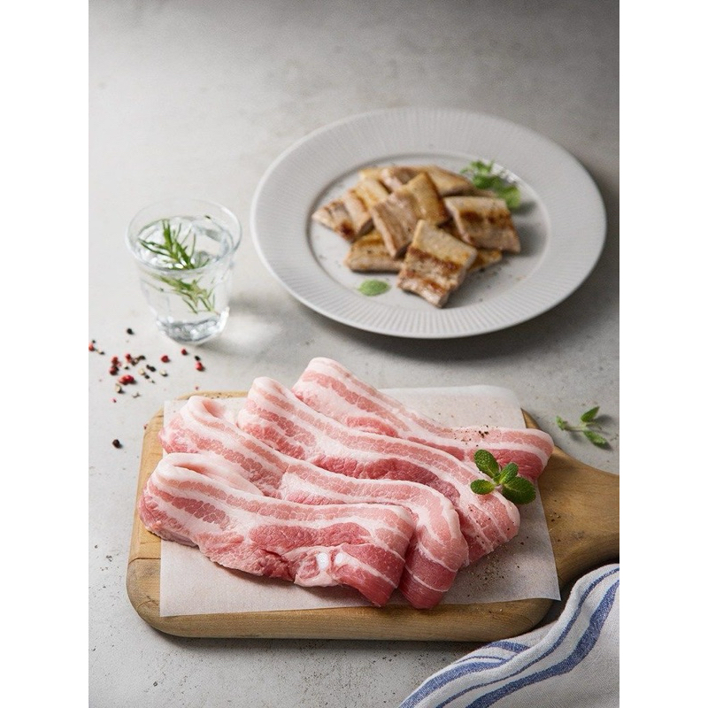 Jual samgyeopsal / pork belly slice / samcam babi slice kemasan 500gr ...