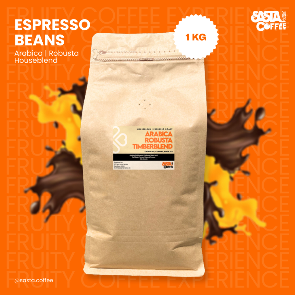 Jual Kopi Espresso Blend Es Kopi Susu Arabika Robusta Timberblend 1 Kg ...