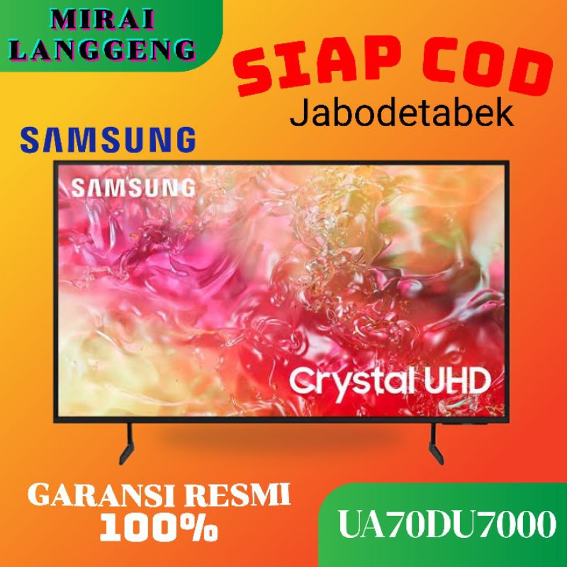 Jual SAMSUNG 70DU7000 / UA70DU7000 4K SMART TV 70 inch 2024 series ...