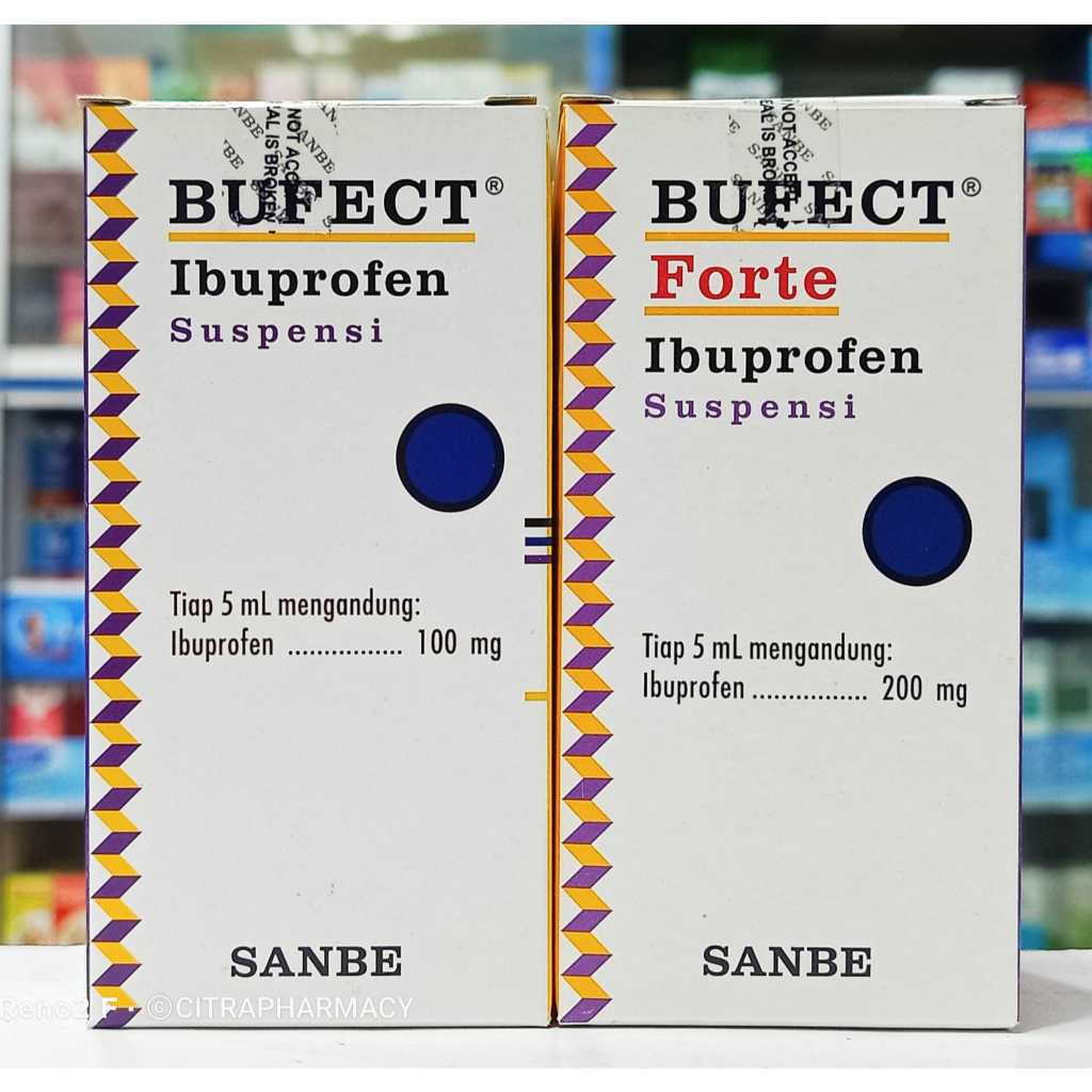 Jual Bufect Suspensi 𝐒𝐢𝐫𝐮𝐩 𝟔𝟎𝐌𝐋 All Varian - Meredakan Demam, Sakit ...