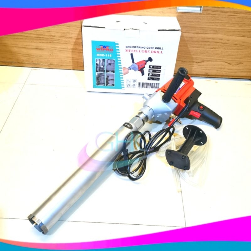 Jual Mesin Bor Coring Beton 4 Inch Wipro Original Diamond Core Drill ...