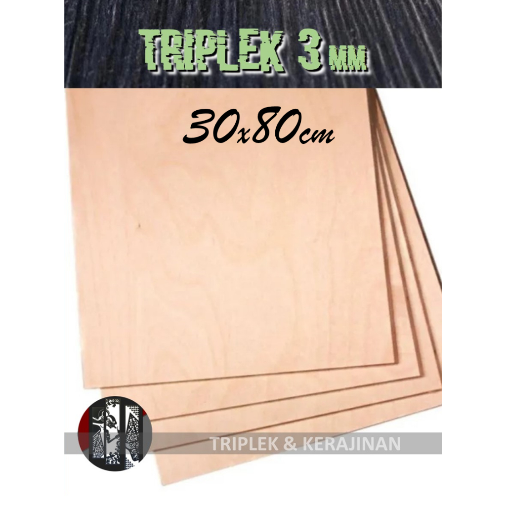 Jual Triplek 3mm 30x80 cm (Isi 2 pcs) (Plywood Multiplek 3 mm 30 x 80 | 80x30 | 80 x 30 cm) isi ...