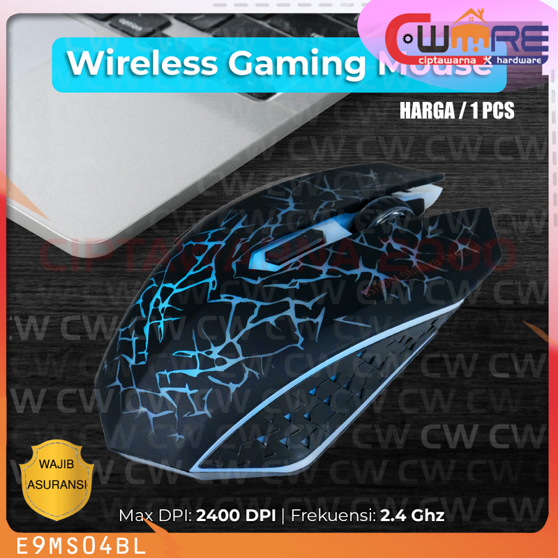 Jual Free Wolf Wireless Gaming Mouse LED Light 2400 DPI - BDB | Shopee ...