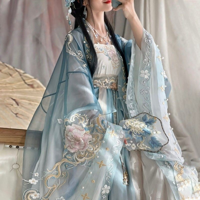 Jual Original Heavy Industry Hanfu Embroidery Tang Embroidery Chinese ...