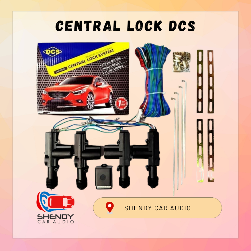 Jual Central Lock Mobil DCS 1 Set 4 Pintu Kabel Kunci Sentral Otomatis ...
