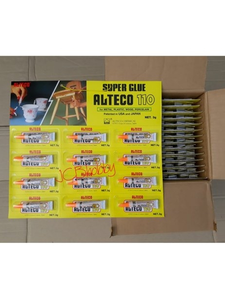Jual Lem Alteco Asli 110 Super Glue Power 3 gr HARGA 1 PCS | Shopee Indonesia