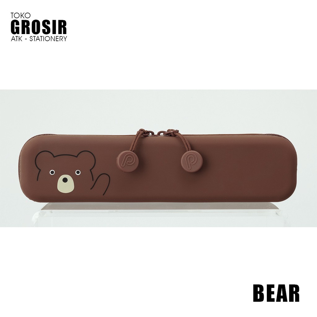 Jual LIHIT LAB Slim Zipper Pouch Tempat Pensil Lucu A-7717 | Shopee ...