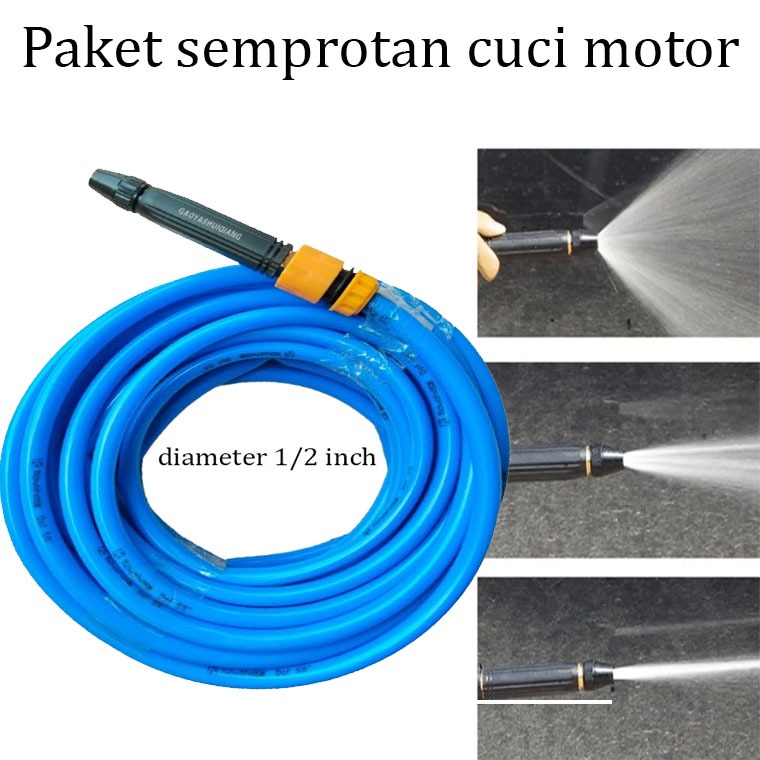 Jual Paket Selang semprotan cuci motor / selang dop diameter 1/2 Inch ...