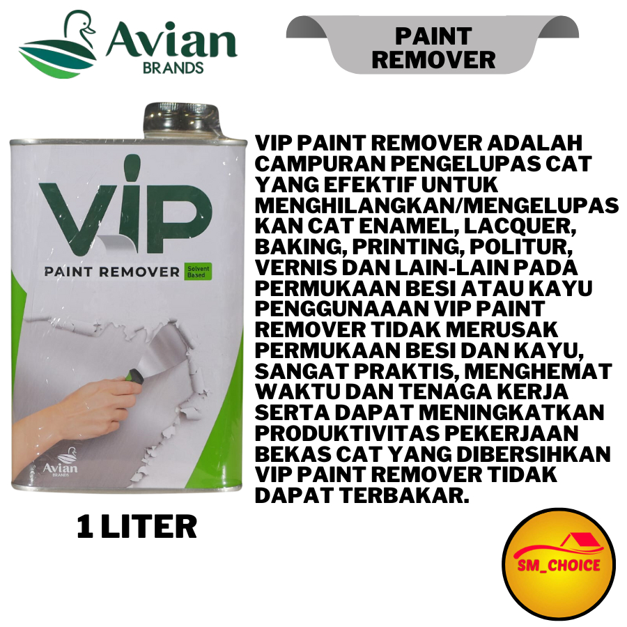 Jual AVIAN VIP PERONTOK CAT PENGHAPUS CAT PENGUPAS CAT PAINT REMOVER ...