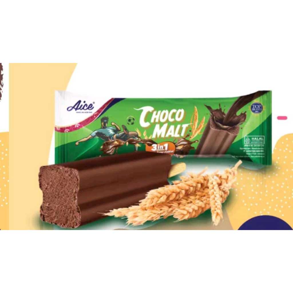 Jual Aice Ice Cream Choco Malt ( 1 karton = 50 pcs ) | Shopee Indonesia