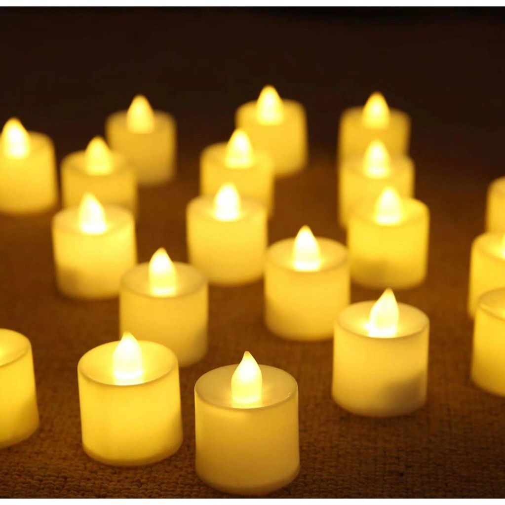 Jual Lilin Elektrik Lilin Mini LED Hias Warna Kuning | Shopee Indonesia