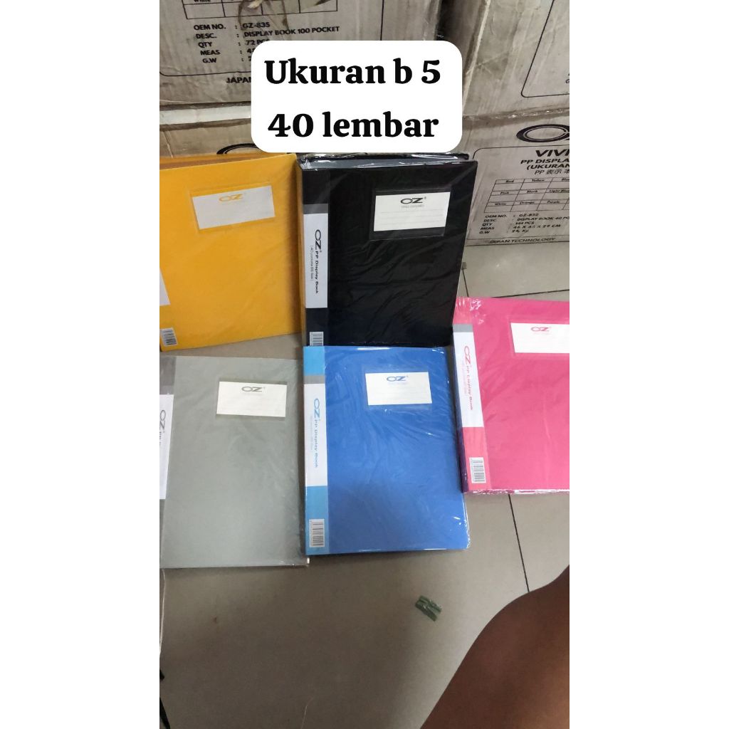 Jual map dokumen display book ukuran B5 ukuran 20 x 26.5 cm ada 40 ...