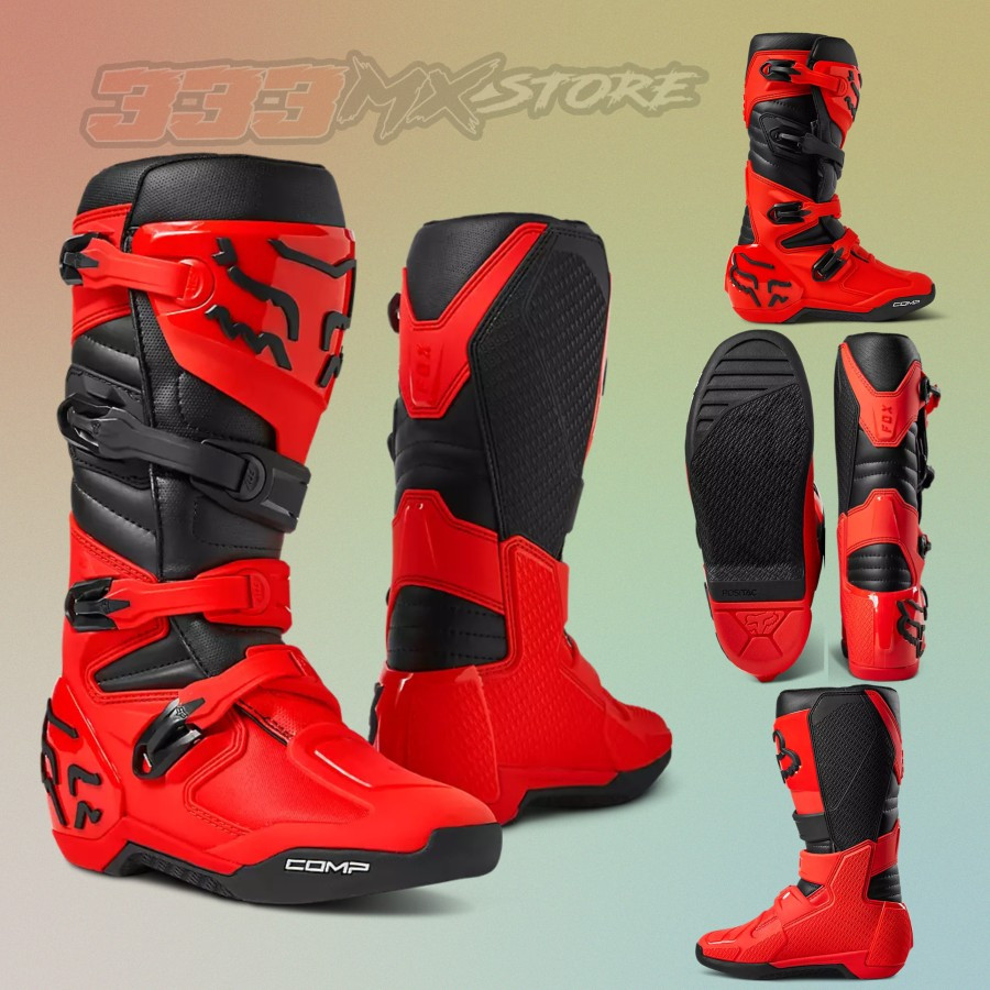 Jual Boots FOX Comp Flo Red Sepatu Boots FOX Comp Flo Red Cross Trail ...