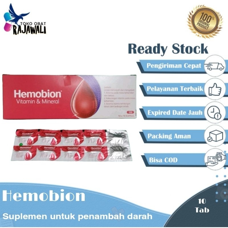 Jual Hemobion penambah darah perstrip 10 tab | Shopee Indonesia