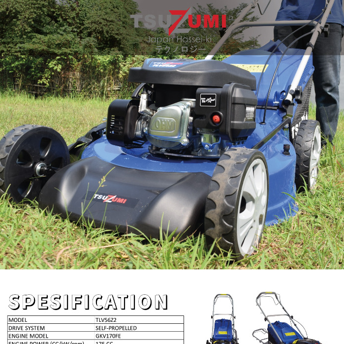 Jual Lawn mower 22 inch Tsuzumi Japan technology | Shopee Indonesia