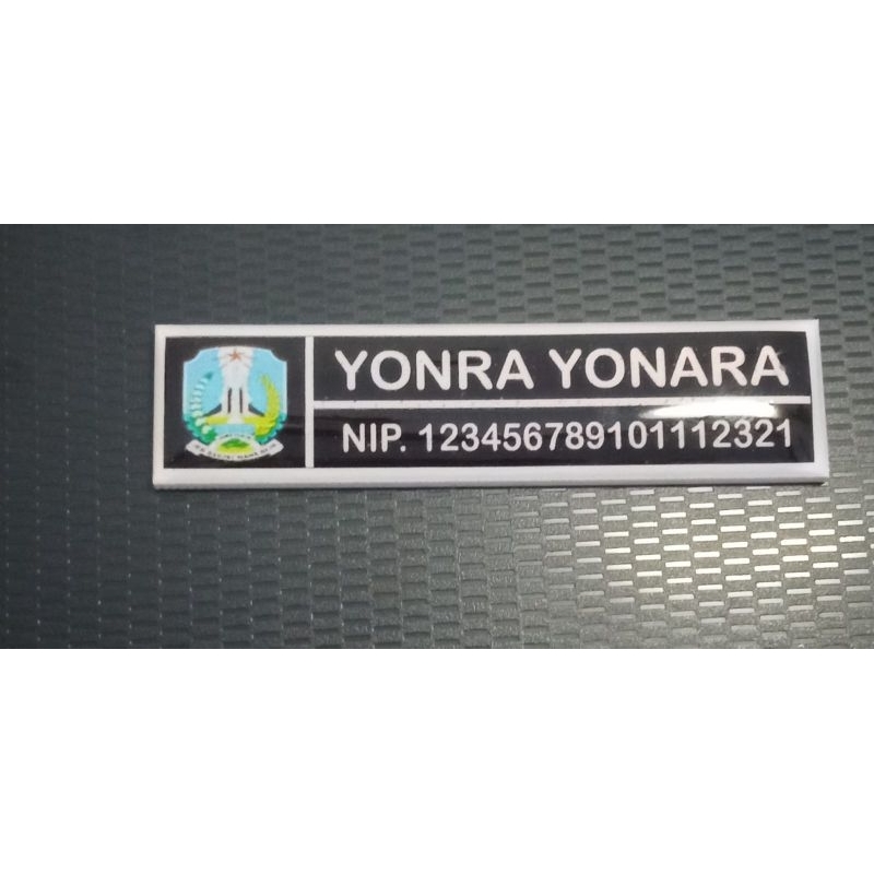 Jual Perlengkapan ASN Nama Dada Peniti Name Tag Magnet Papan Nama ...