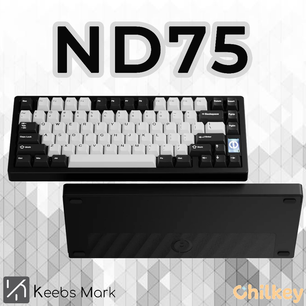 Jual Chilkey ND75 Wireless 75% LCD Mechanical Keyboard | Shopee Indonesia