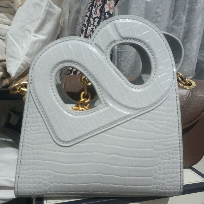 Jual Hold me Gray Bag small Tas Buttonscarves original nobox | Shopee ...