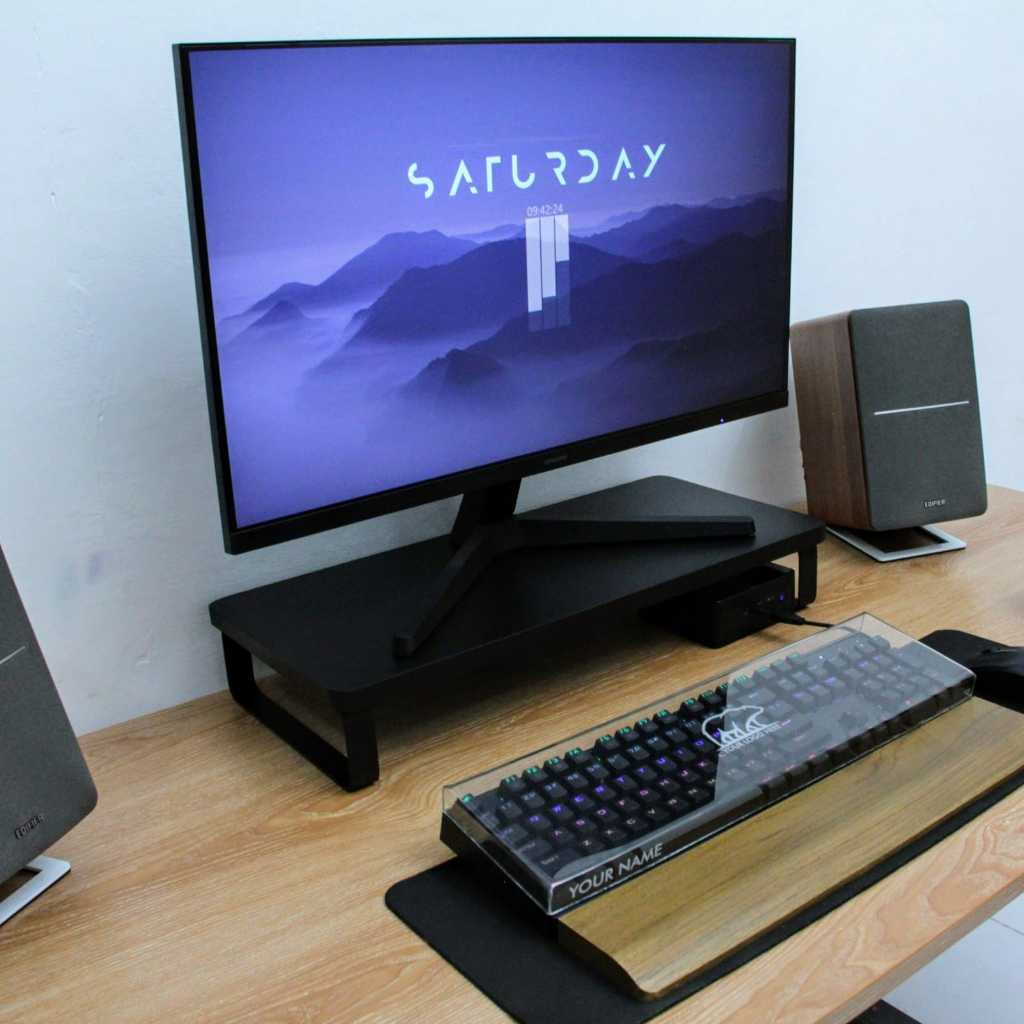 Jual Stand monitor / Meja monitor / Stand laptop / Ready | Shopee Indonesia
