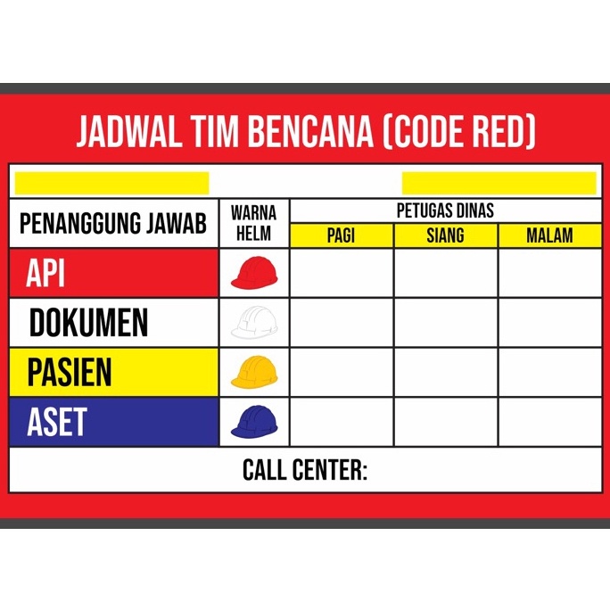 Jual Papan Code Red Akrilik Siap Pakai Papan Code Red Surabaya Custom u ...