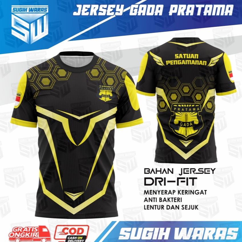 Jual KODE J82P JERSEY SATPAM GADA PRATAMA Kaos Drifit Satpam | Shopee ...