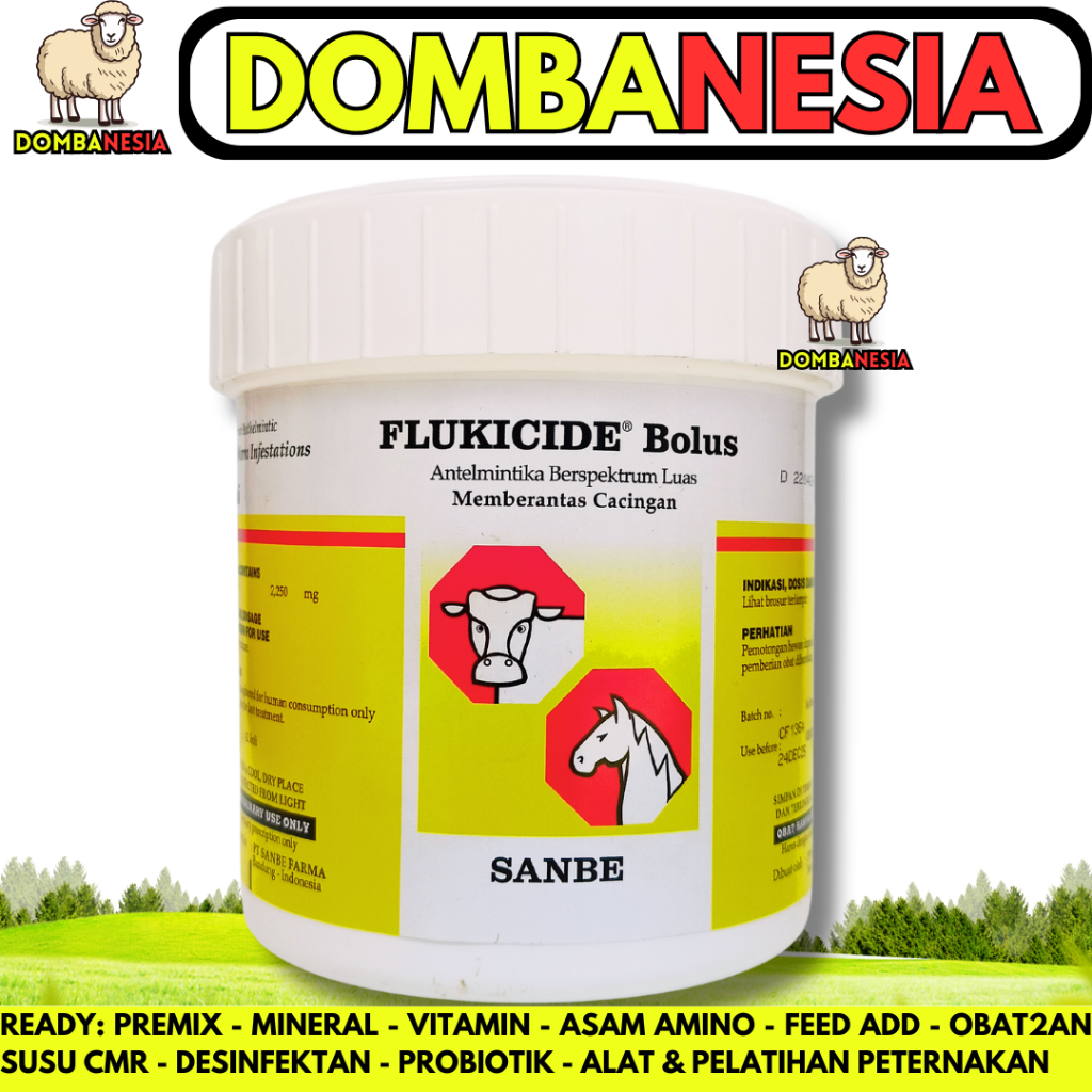 Jual FLUKICIDE BOLUS 1 BOLUS - Obat Cacing Sapi - Obat Cacing Spektrum ...