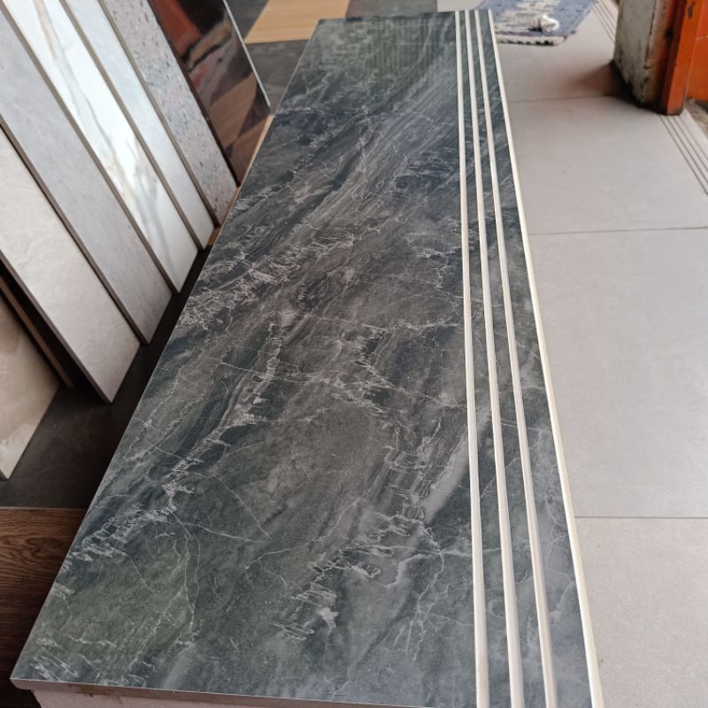Jual Granit tangga 30x90 20x90 motip marmer Victoria oscuro | Shopee ...