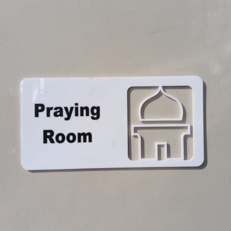 Jual Sign Praying Room | Signage Musholla Modern | Ruang Ibadah ...
