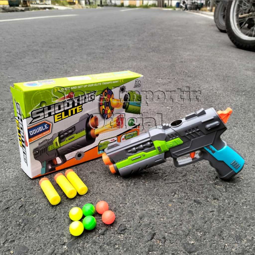 Jual Mainan Pist0l Set Lengkap Dengan Peluru Dan Peluru Soft Bullet ...