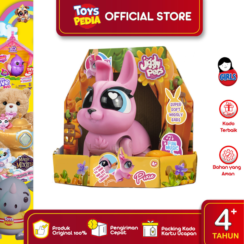 Jual Mainan Figur Kelinci Interaktif Jiggly Pets Pixie Rabbit | Shopee Indonesia