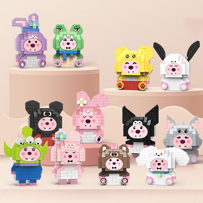 Jual [Brick Toys]Diy Box BRICKS 3D Dog Block MODEL MELODY KUROMIANIMAL ...