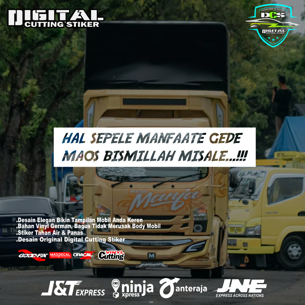 Jual Stiker kata kata kaca hal spele manfaat e gede kaca mobil pickup ...