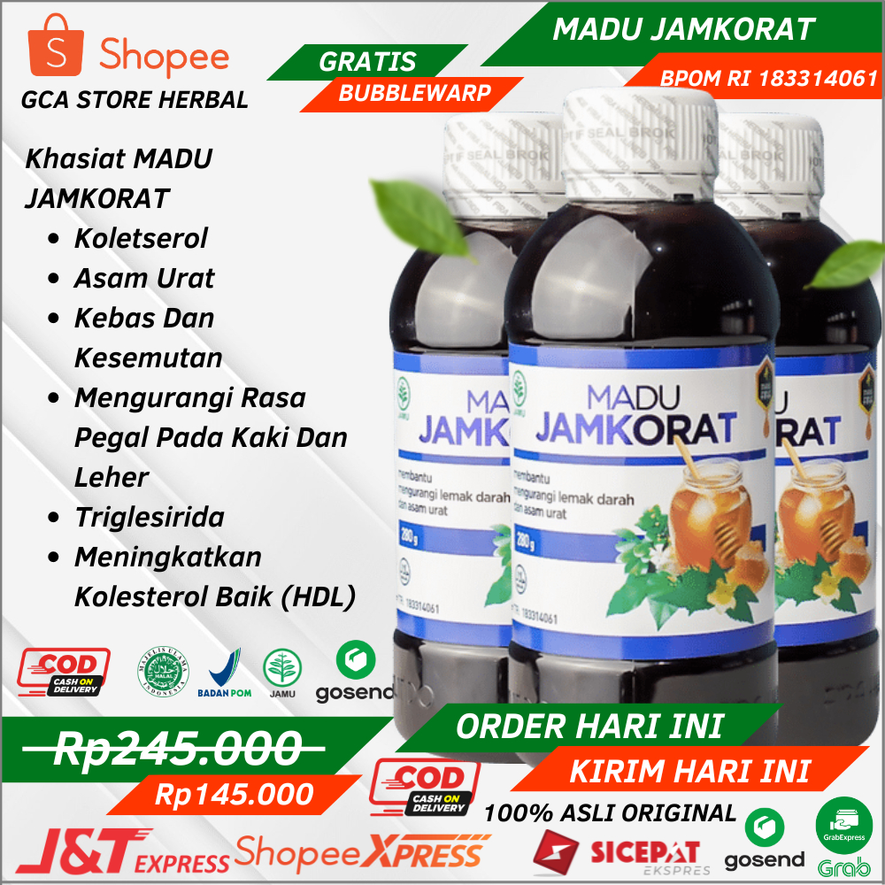 Jual Madu JAMKORAT Asli Original Obat Jamu Penurun Kolesterol Asam Urat ...