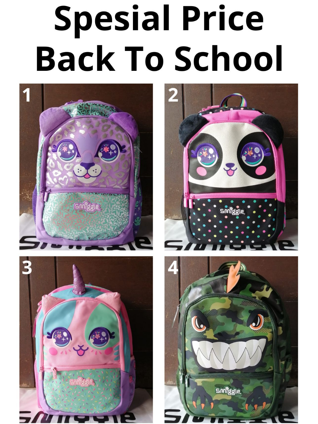 Jual BACK TO SCHOOL Smiggle Best Budz classic backpack Tas SD shark ...
