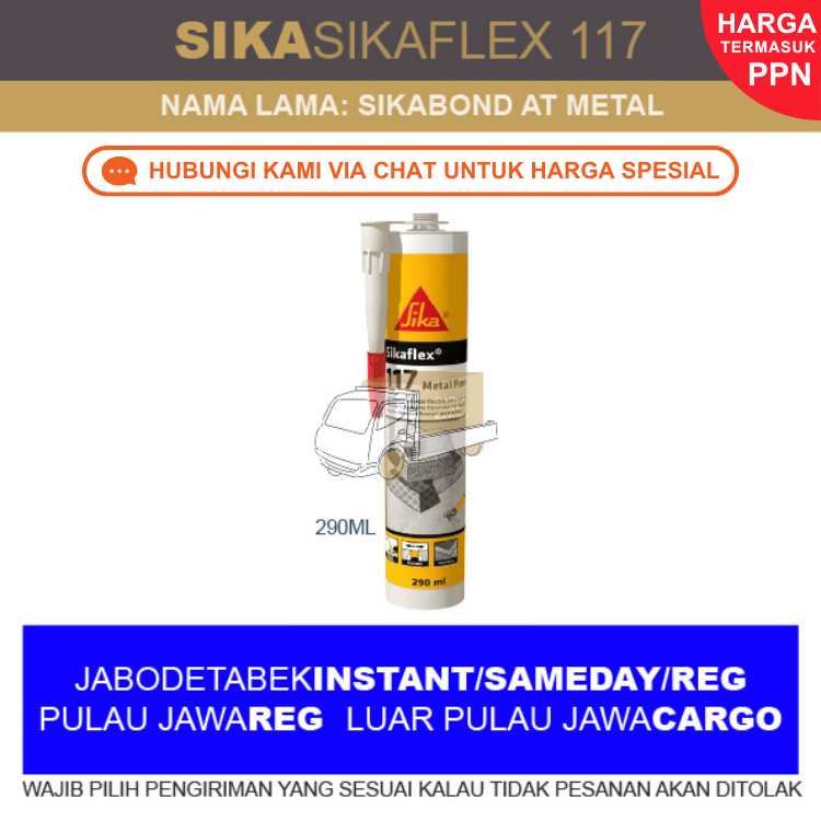 Jual Sikabond AT Metal / Sikaflex 117 Nama Baru | Shopee Indonesia