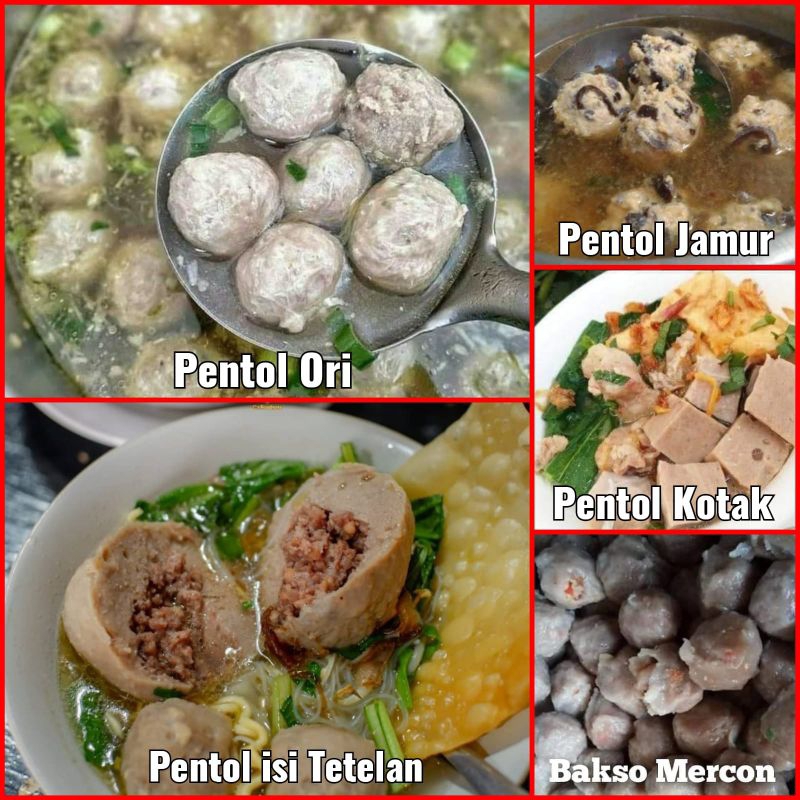 Jual pentol HM Ori/Pedas/Jamur/Kotak isi 50 pentol tetelam isi 15 ...