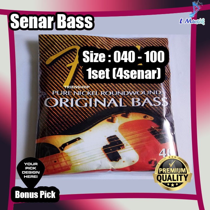 Jual SENAR BASS PURE NICKEL ROUNDWOUND - ORIGINAL SENAR GITAR BASS 4 ...